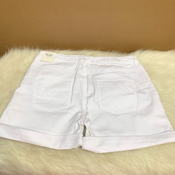 Fat Face | Shorts | Fat Face Womens Solid White Cotton Denim Jean ...